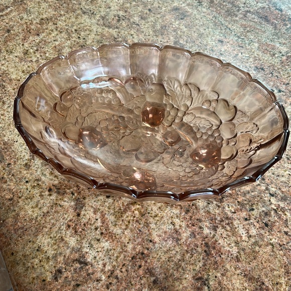 Dining | Indiana Carnival Glass Footed Punk Fruit Bowldish Harvest ...